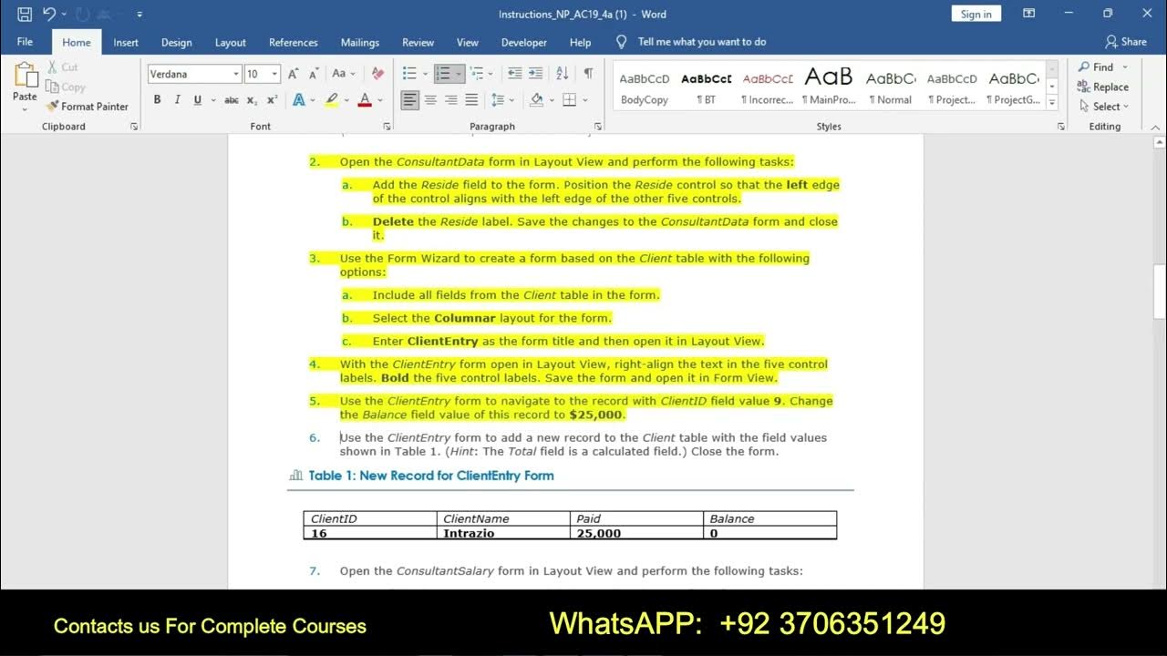 Access Module 4 SAM Project 1a | Access Module 4 SAM Project 1a | Access Module 4 SAM Project 1a ...