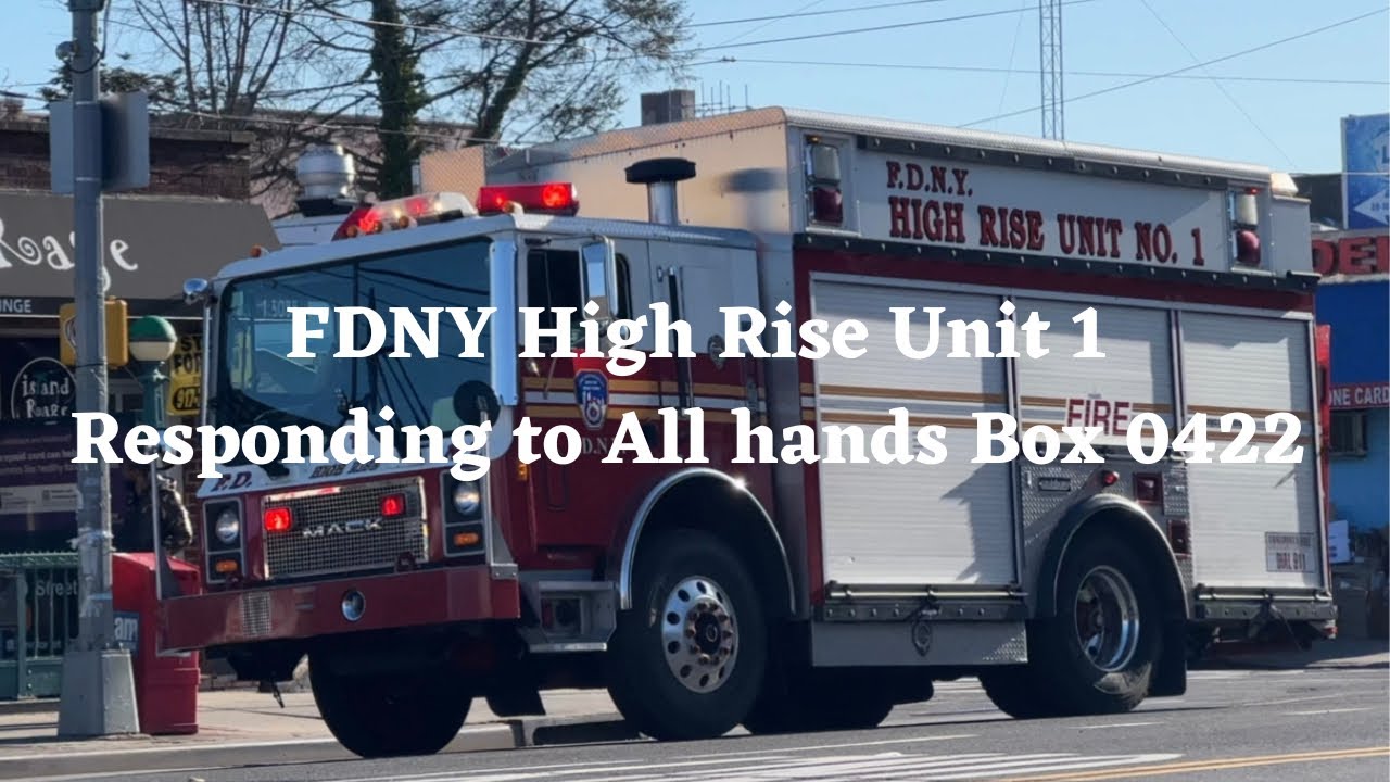 FDNY Highrise Unit One Responding to box 0422 for a Subway Fire - YouTube