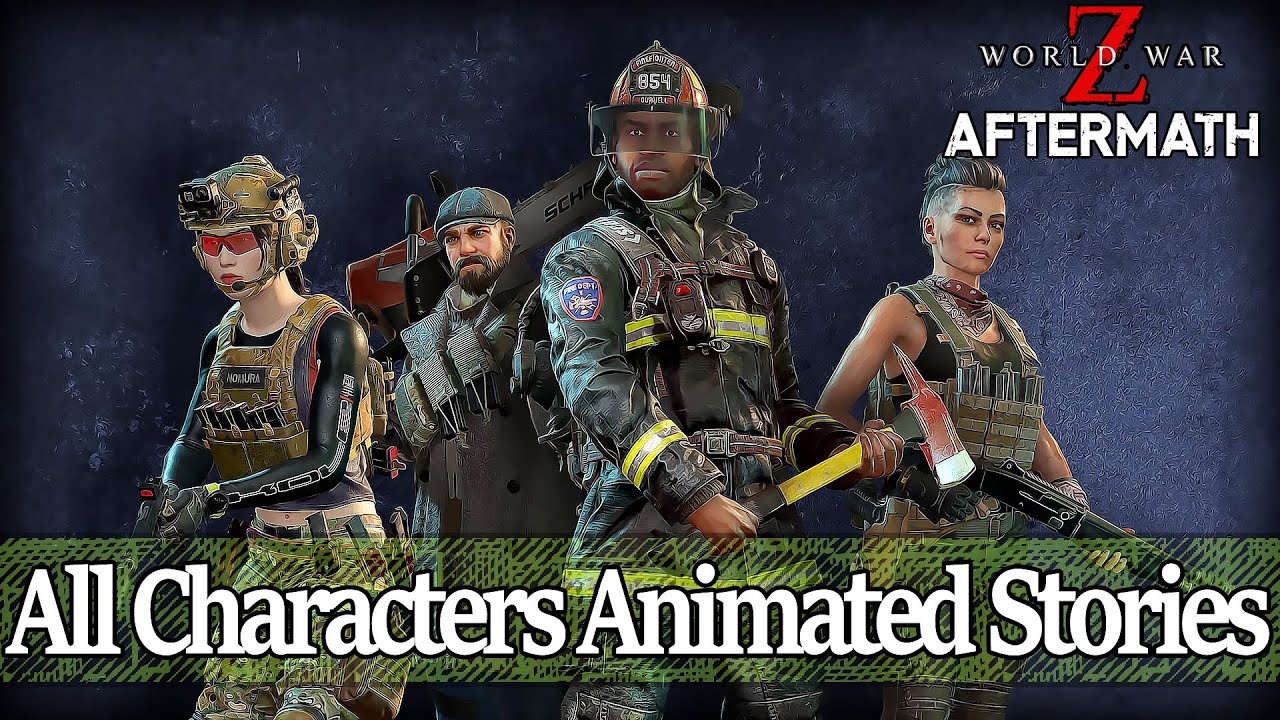 War World Z: Aftermath All Characters Animated Background Stories (4K ...