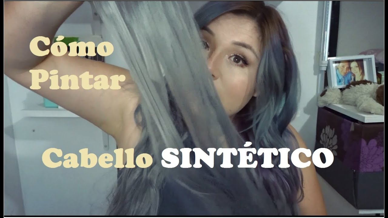 Cómo pintar cabello sintético! | DIY - YouTube