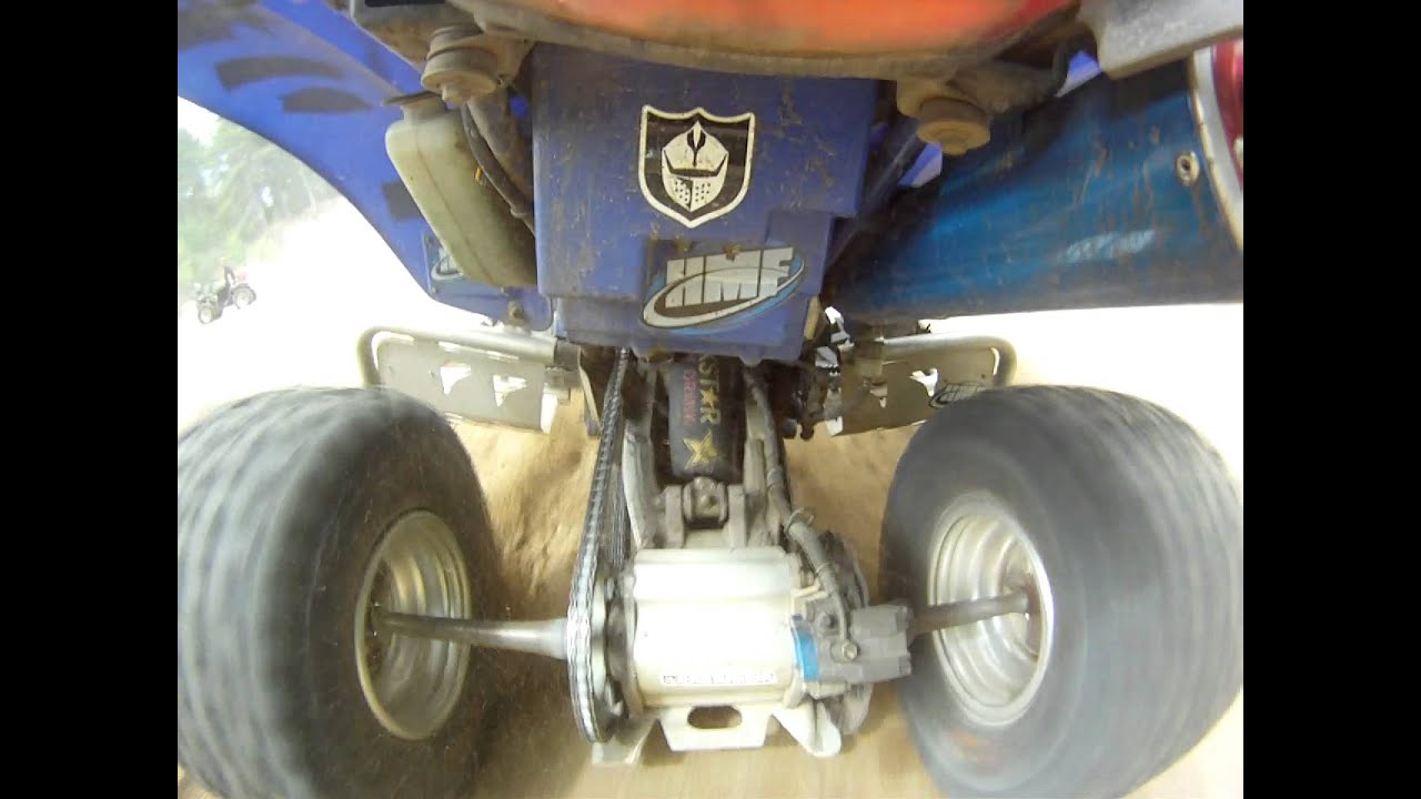 raptor 660 gopro rear suspension - YouTube