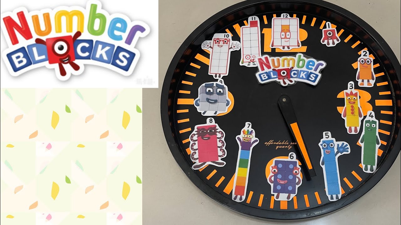 Numberblocks clock from numberblocks magnetic club toys DIY ...