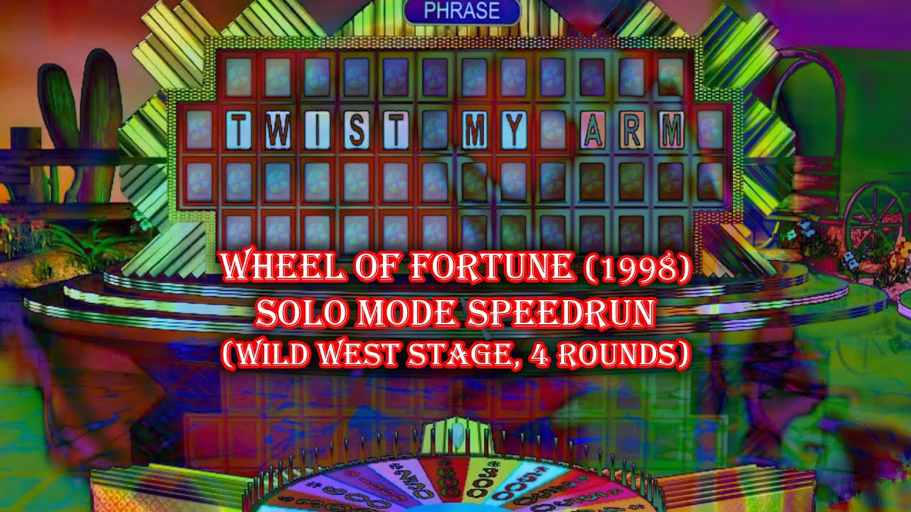 Wheel Of Fortune (1998) - Solo Mode Speedrun (Wild West Stage, 4 Rounds ...