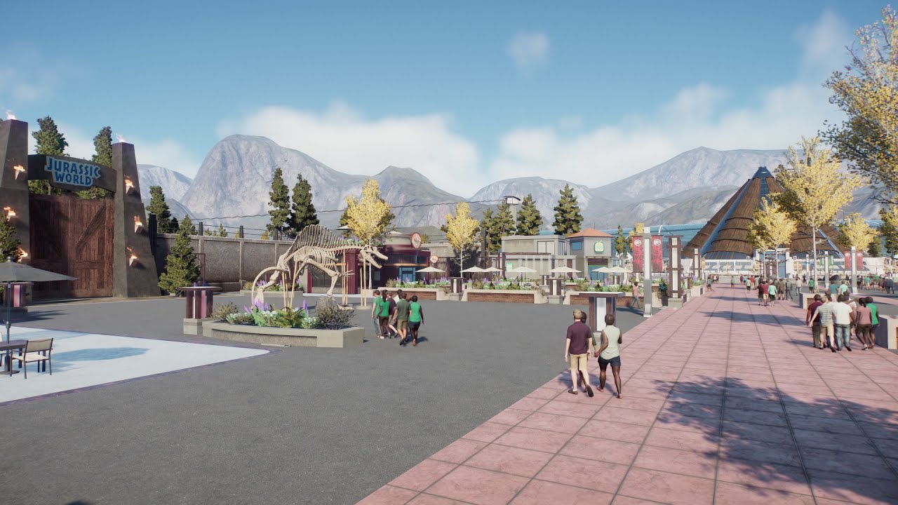 Jurassic World Evolution 2 California Square Map Sandbox Park Tour ...