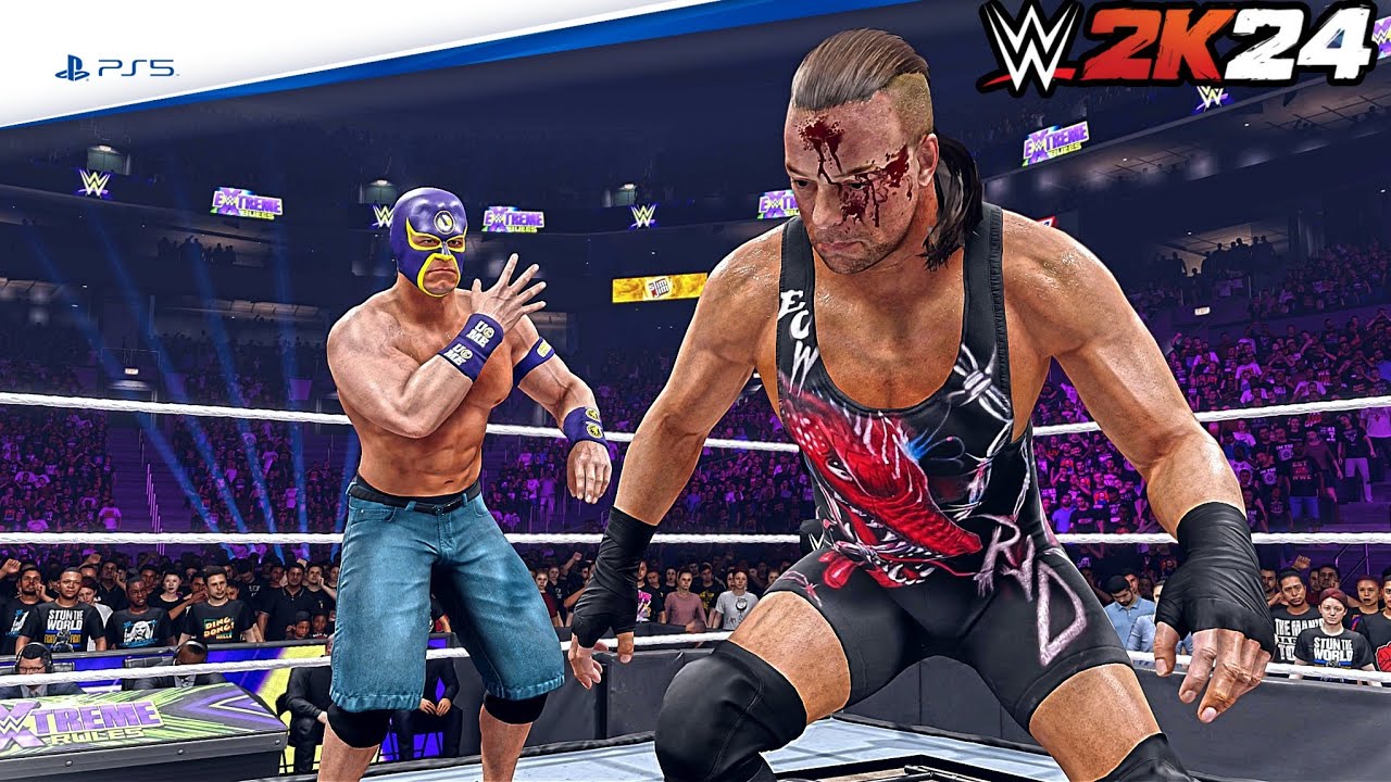 WWE 2K24 | Juan cena vs Rob van dam - No Holds barred Match! - YouTube