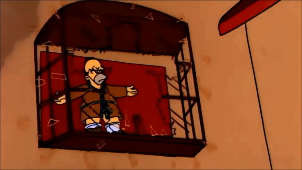 10 Minutes of Homer Simpson bouncing back into the burning house - YouTube