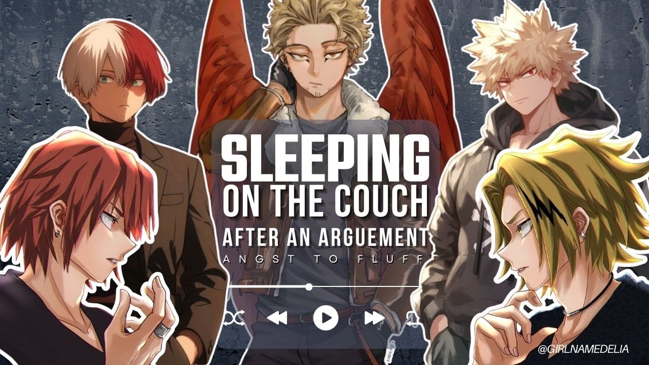 The MHA boys finding you sleeping on the sofa after a big fight that ...