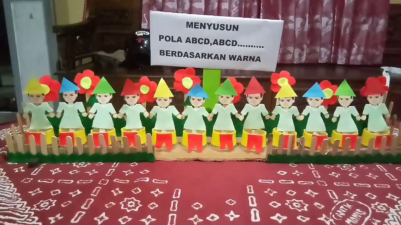 Media pembelajaran(mengurutkan pola ABCD, ABCD.........) - YouTube