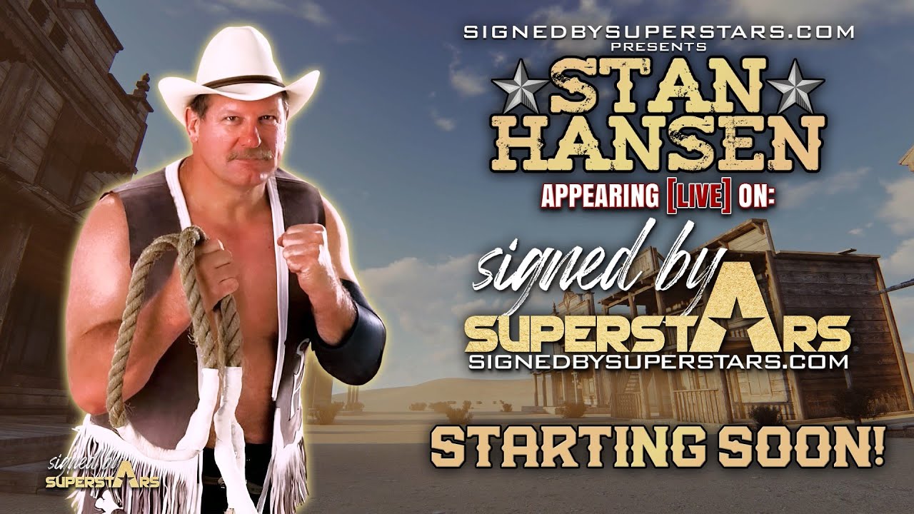 Stan Hansen LIVE in-studio signing! - YouTube