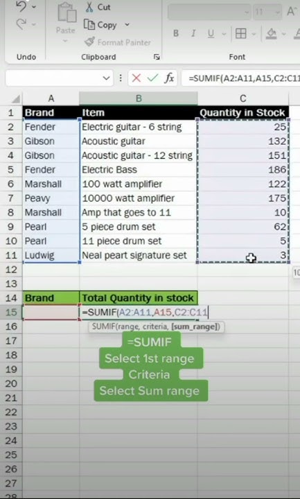 Learning Microsoft Excel Video 12 Sumif Formula In Excel Advanceexcel Dailytricks Learning