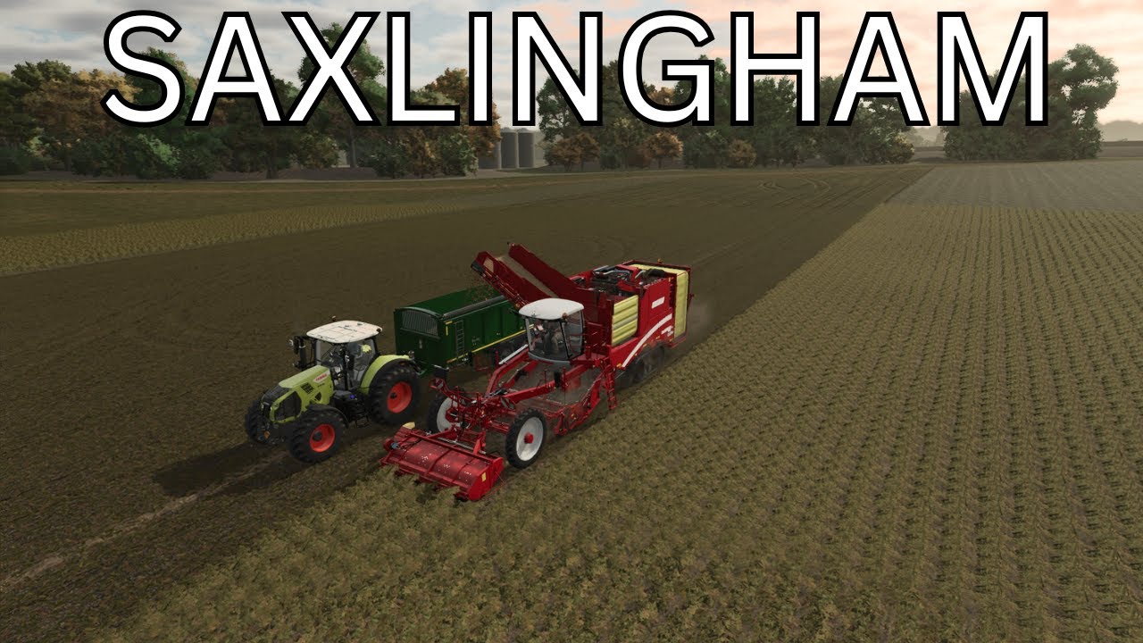 Saxlingham Farm Ep.4 Potato Harvest Day – Claas Unloading in the Shed ...