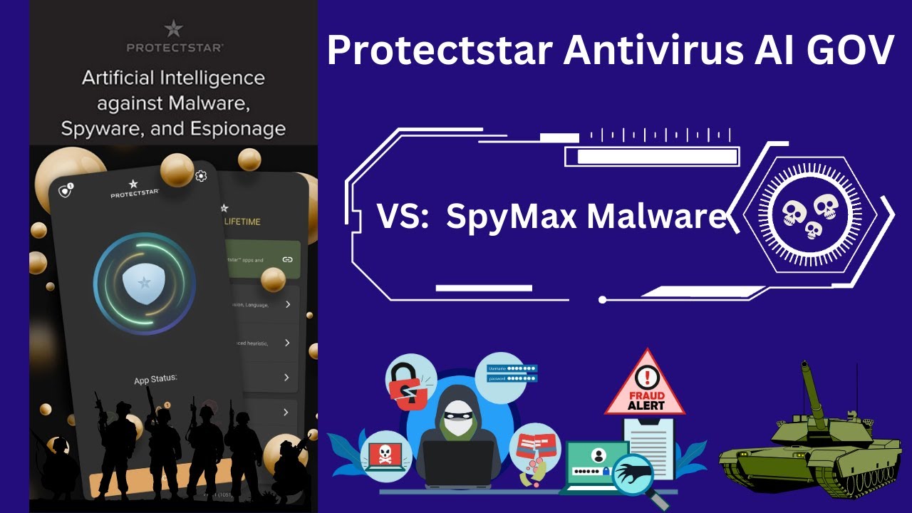 Protectstar Antivirus AI GOV vs SpyMax Malware - YouTube