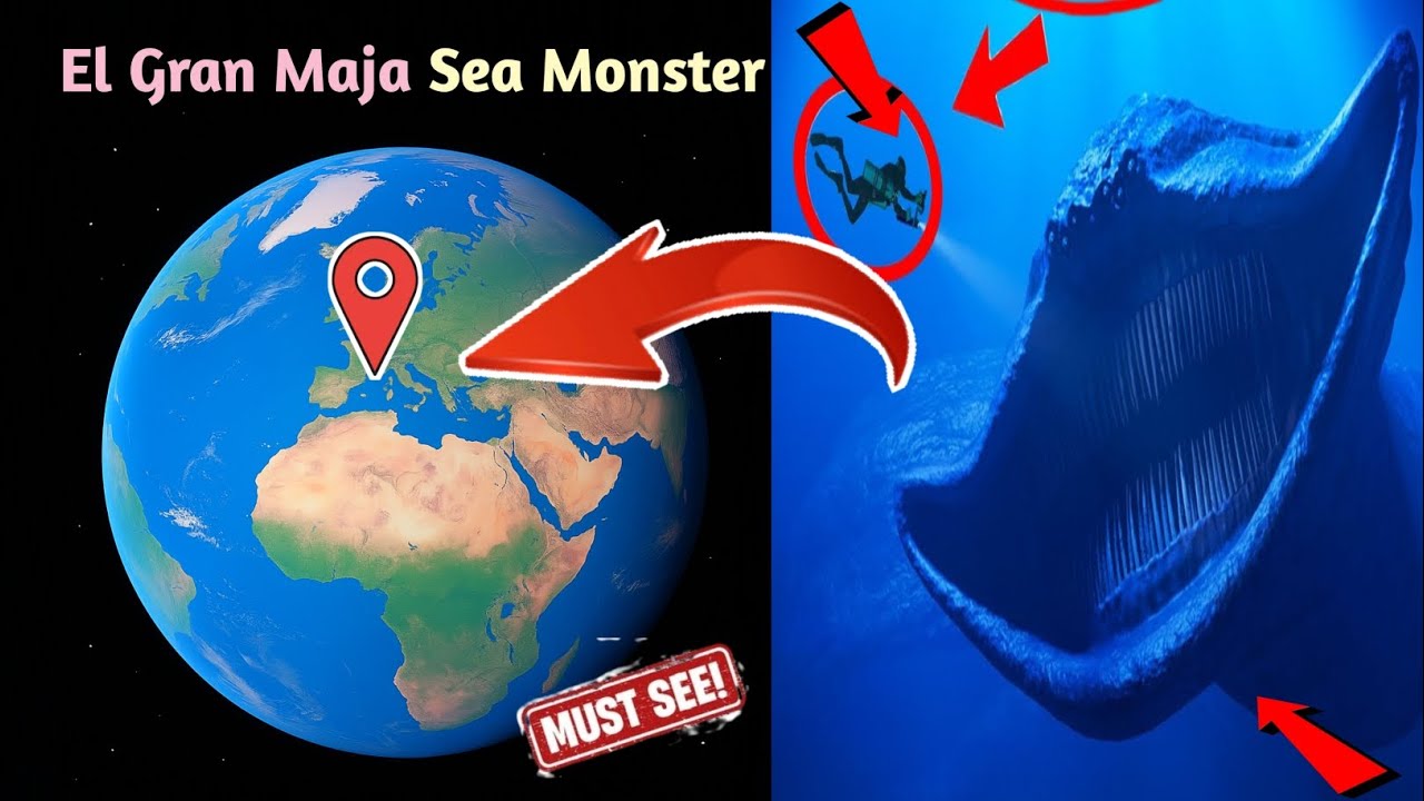 😱😶‍🌫️I Found El Gran Maja Sea Monster 💀 On Google Earth Location || You ...