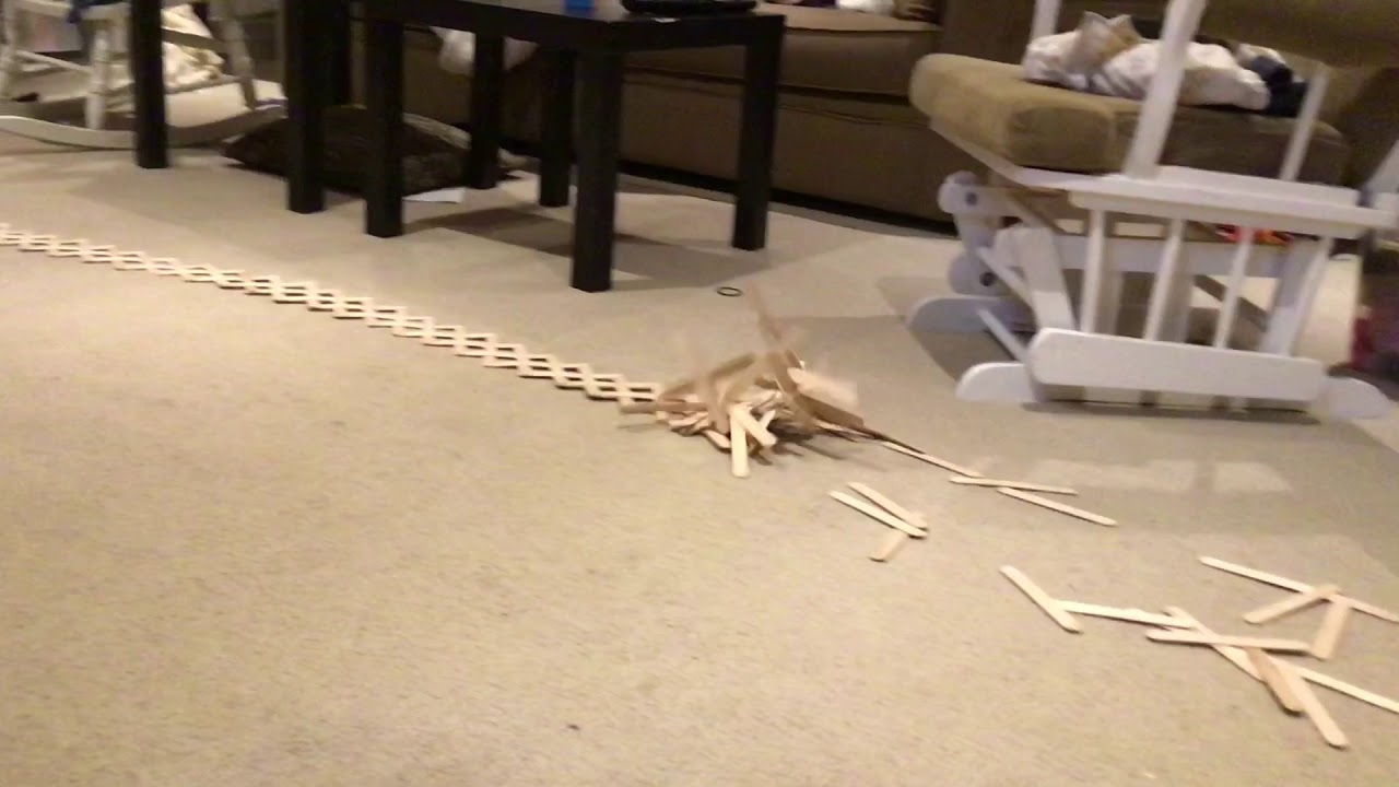 EPIC Popsicle Stick Line! (Fail) - YouTube