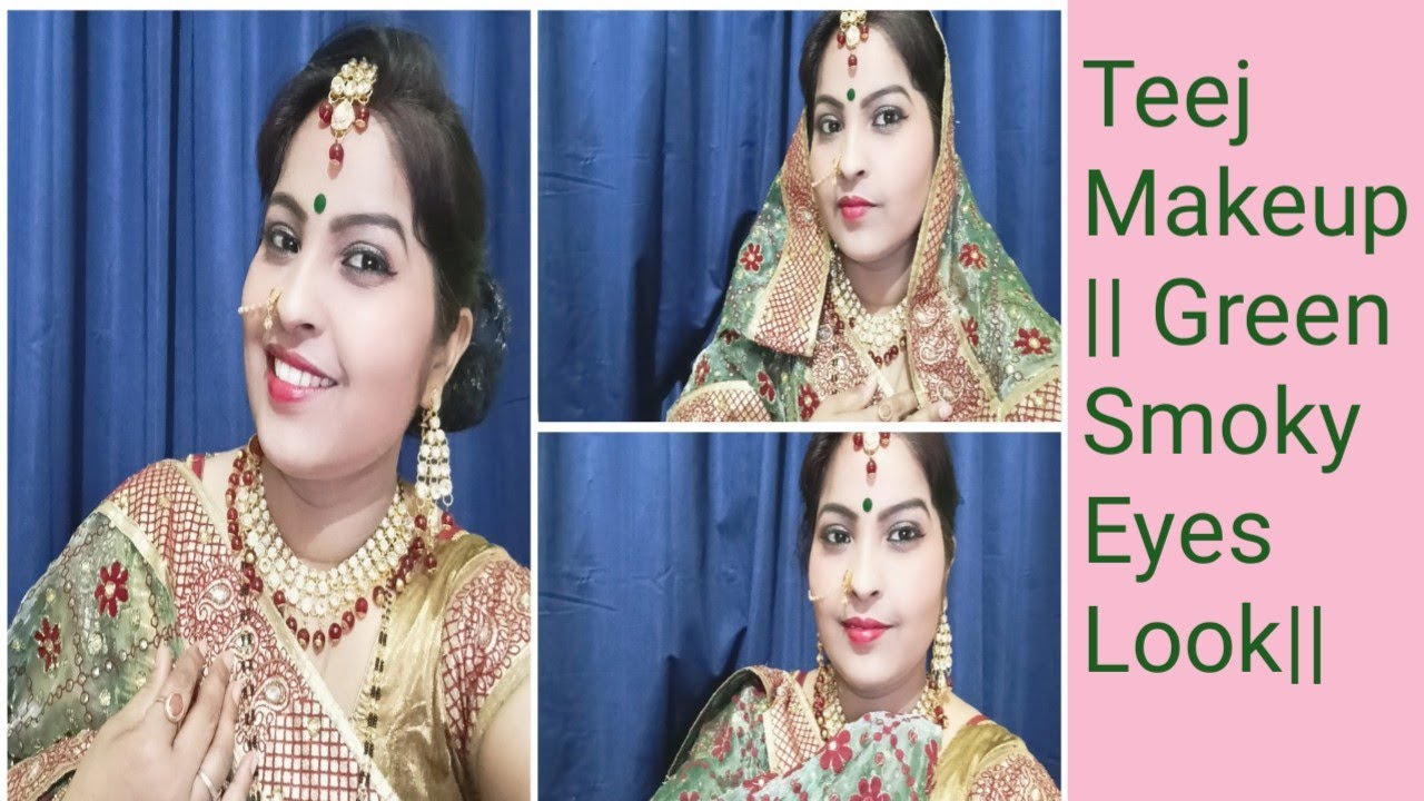 Traditional Teej Makeup💄 Look || तीज पर ऐसे हो तैयार कि सब देखते रह ...