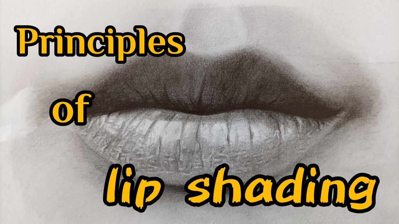 how to draw and shade lips only with a pencil _ drawing realistic lips ...