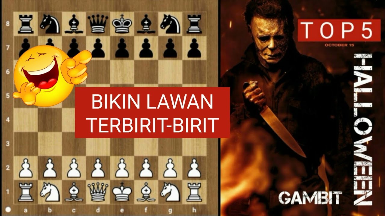 TOP 5 Jebakan Catur Menang Cepat | Halloween Gambit - YouTube