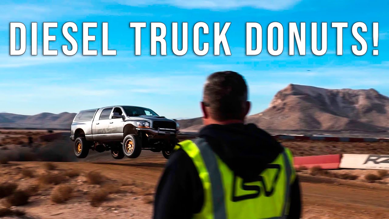 DAILY DRIVER DIESEL Jumped On Pro Trophy Truck Track!! Long Arm Travel ...