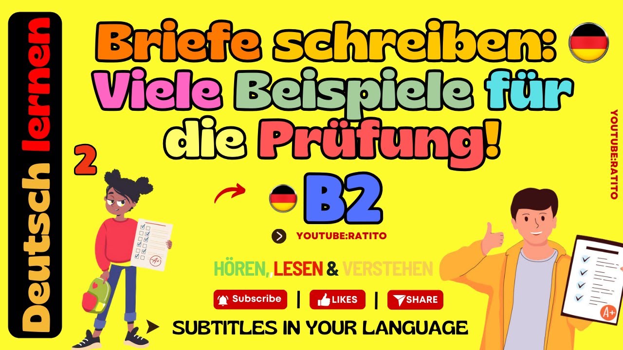 Briefe schreiben: Viele Beispiele für die Prüfung! B2 - YouTube