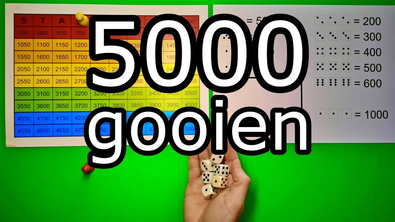 5000 GOOIEN - REKENEN met meester Richard || UITLEG REKENSPELLETJE ...
