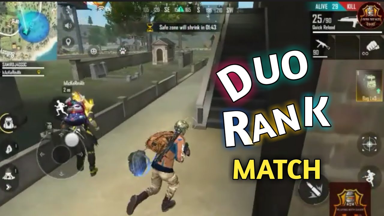 IN RANK MATCH I PLAY DUO WITH MY FREIND ON FREE FIRE ||MUST WATCH ...
