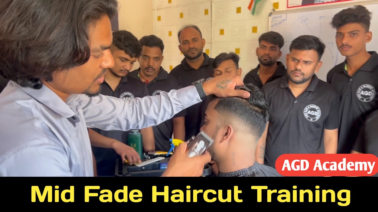 AGD Academy | mid fade haircut training | skin fade haircut | slope ...