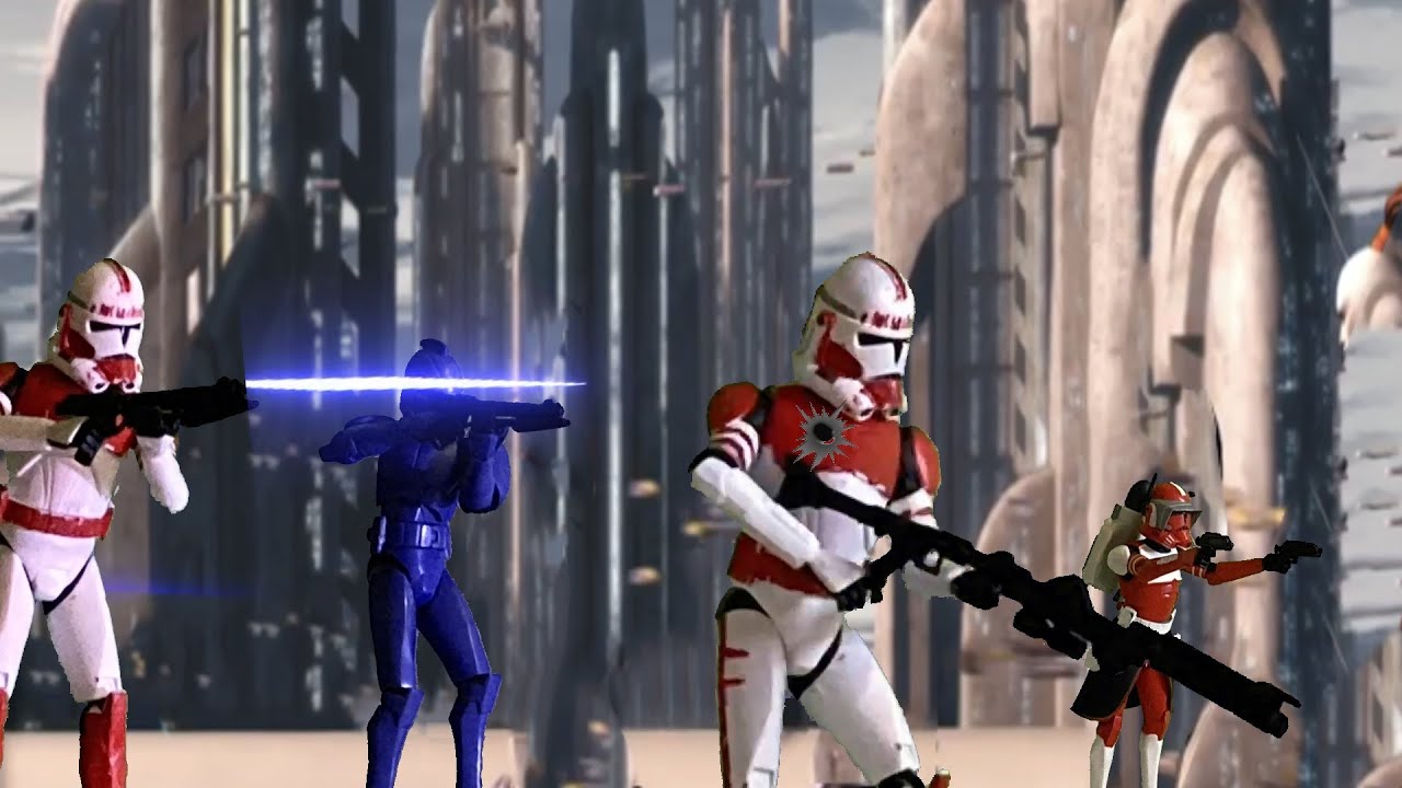 [4k] Clone Wars Corusant Cargo Invasion, Stop Motion. - YouTube
