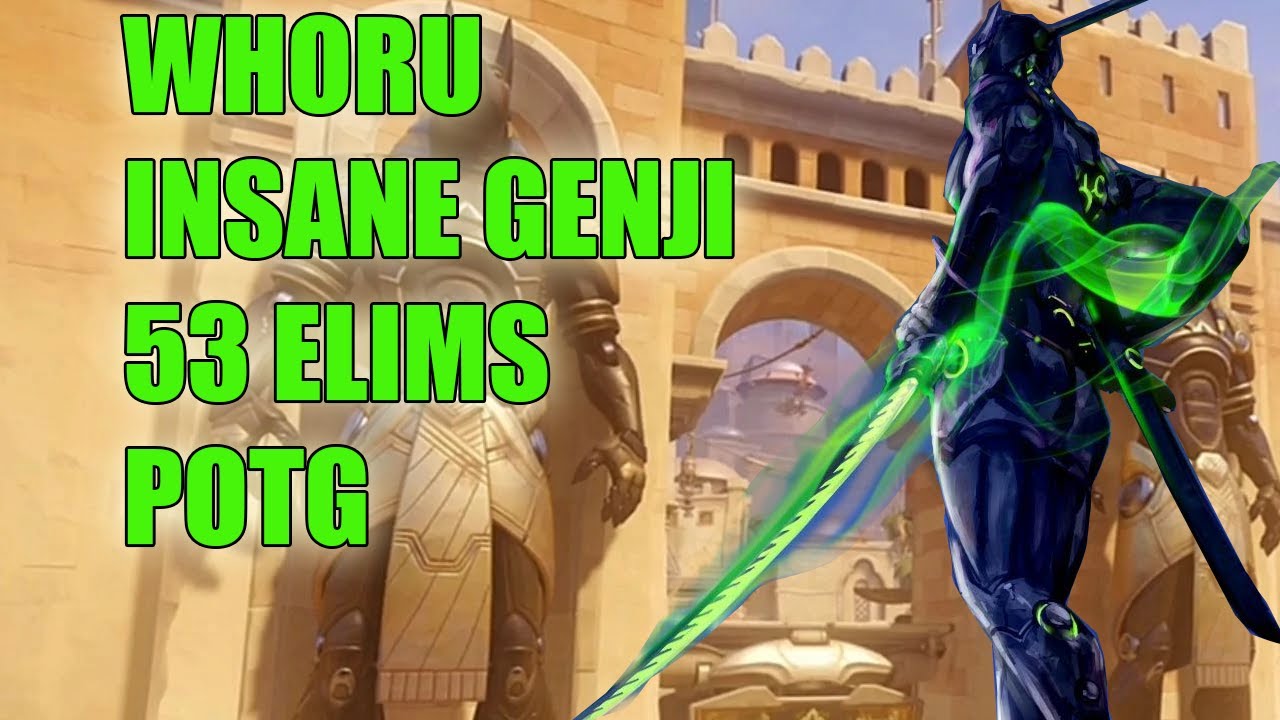 WHORU INSANE GENJI GAMEPLAY 53 ELIMS POTG - TOP 500 OVERWATCH SEASON 25 ...