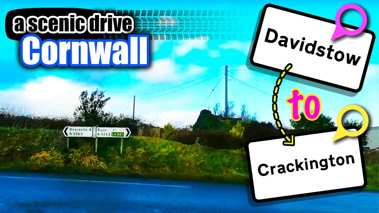 CORNWALL: Davidstow to Crackington Scenic Full Drive REAL-TIME POV # ...