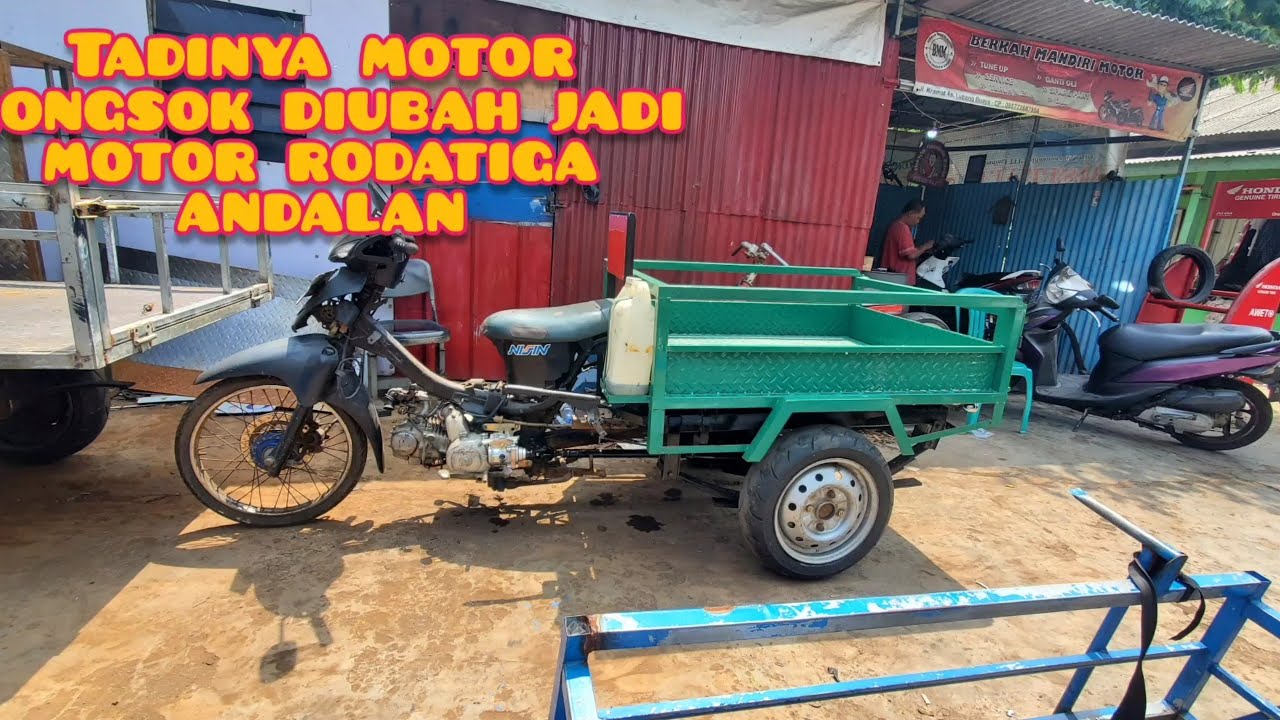 Tadinya motor rongsok disulap jadi motor angkutan barang rodatiga ...