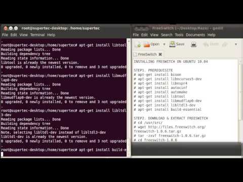 How to install freeswitch - YouTube