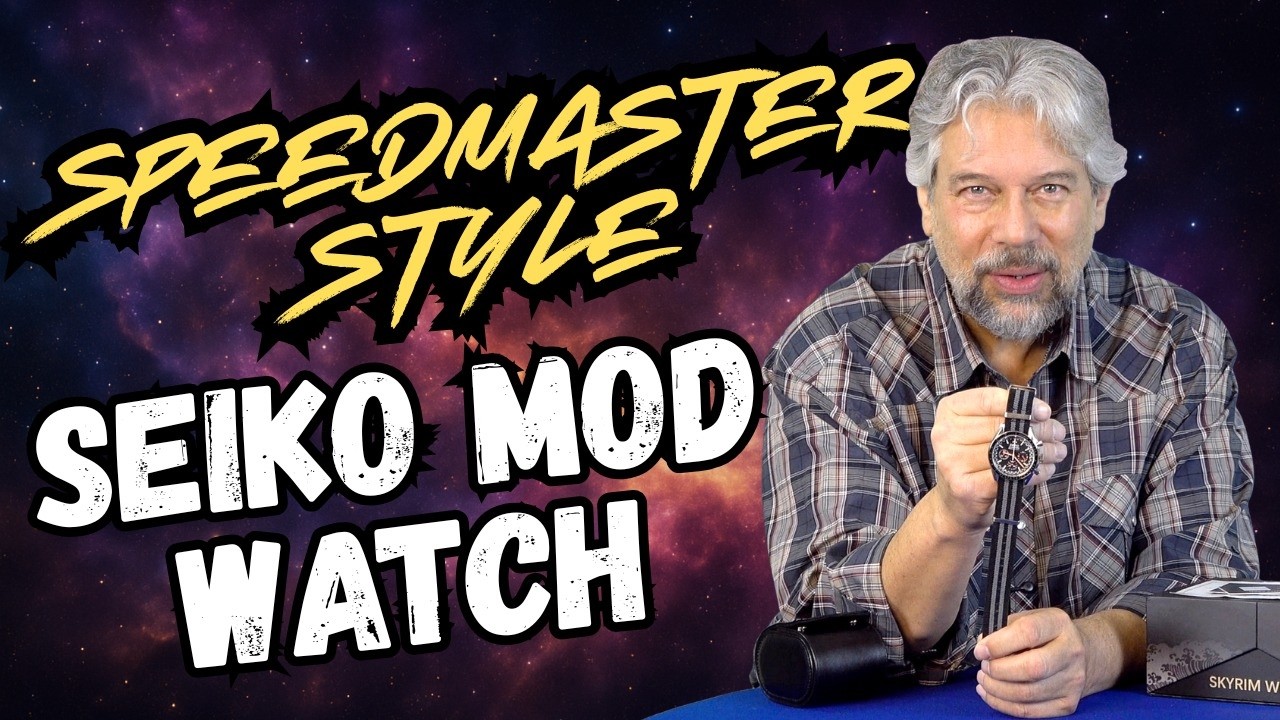 SKYRIM WRIST Speedmaster Rally Mod Watch REVIEW. It's a Seiko VK63 ...
