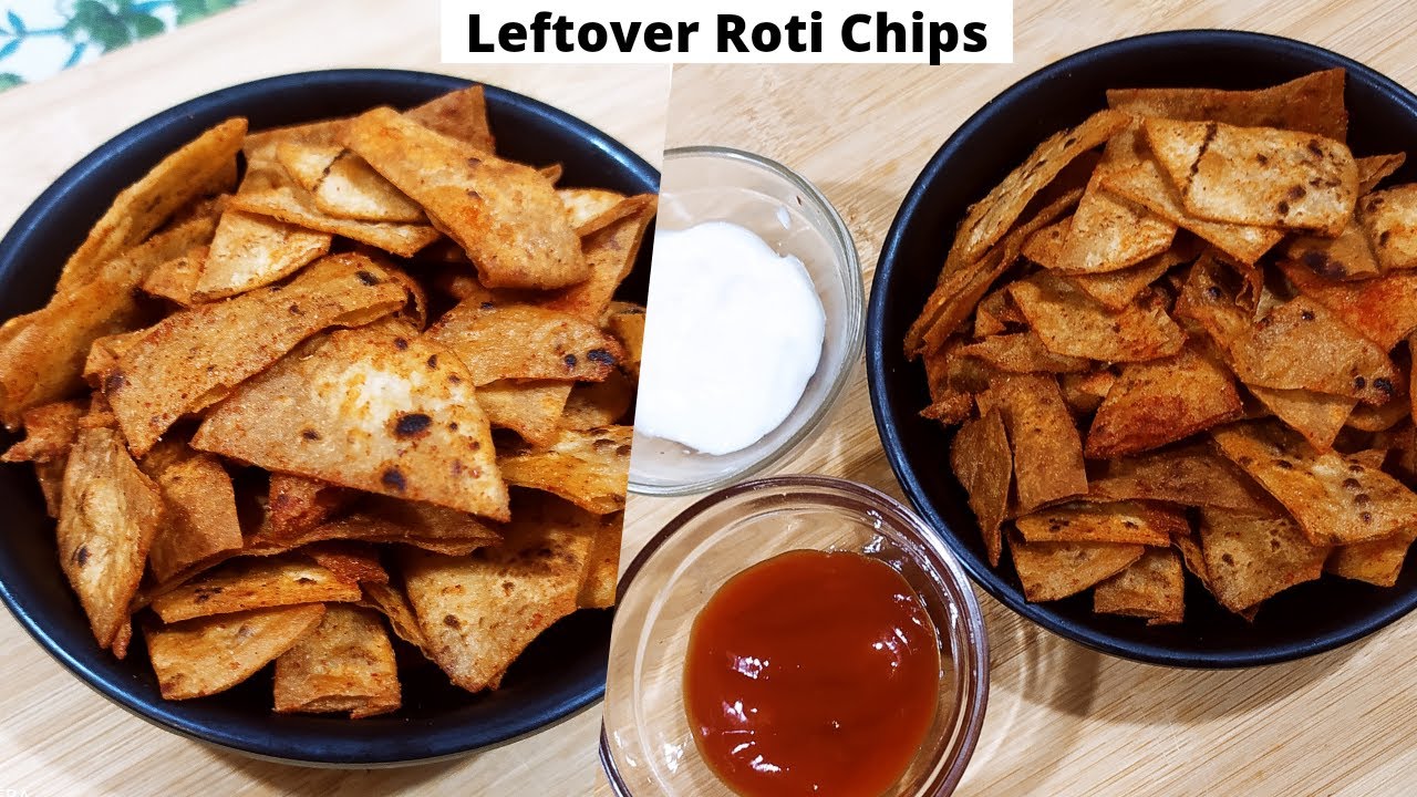 Leftover Roti/Chapati Chips|| 5 minute easy snack recipe From roti ...
