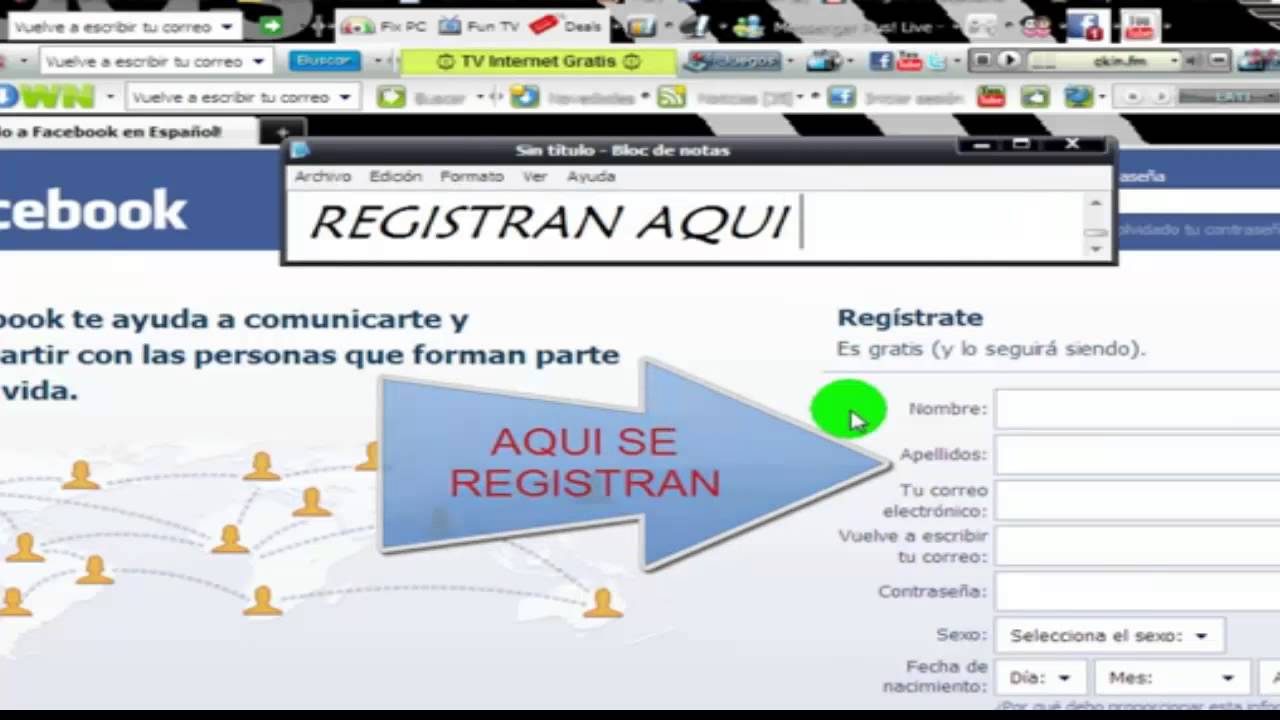 como ingresar a facebook - YouTube