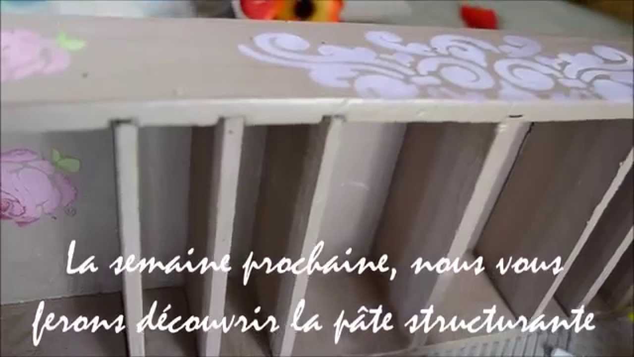 POCHOIR PEINTURE facile & PATE STRUCTURANTE ☆ Tuto ☆ LOISIRS CREATIFS ...