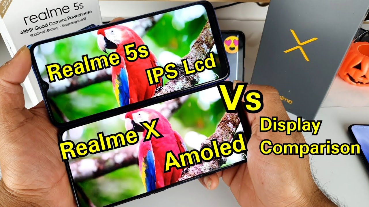 Realme 5s vs realme x display comparison review - YouTube