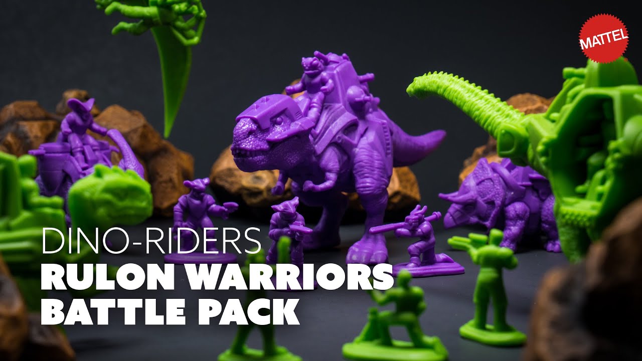Exclusive Dino-Riders Rulon Warriors Battle Pack! - YouTube