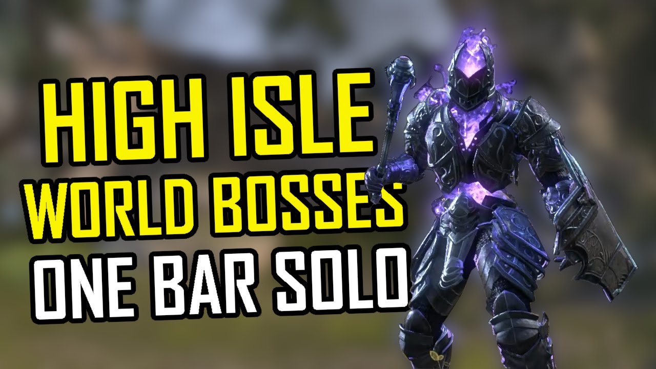 The Elder Scrolls Online: High Isle - Solo World Bosses (One Bar ...