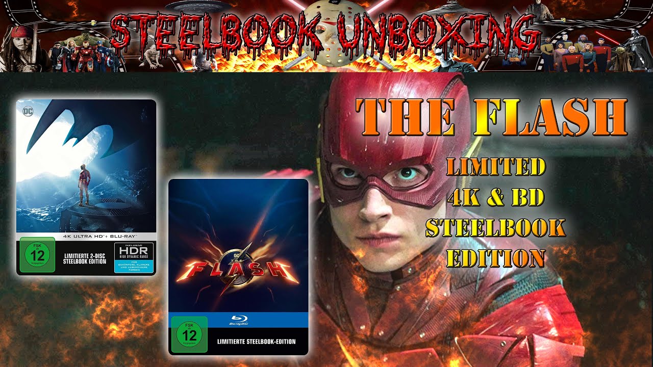 Unboxing - THE FLASH - 4K & BD Steelbook Edition - YouTube