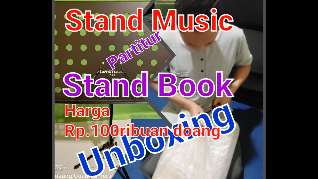 Unboxing Stand Partitur Music - Stand Book - YouTube