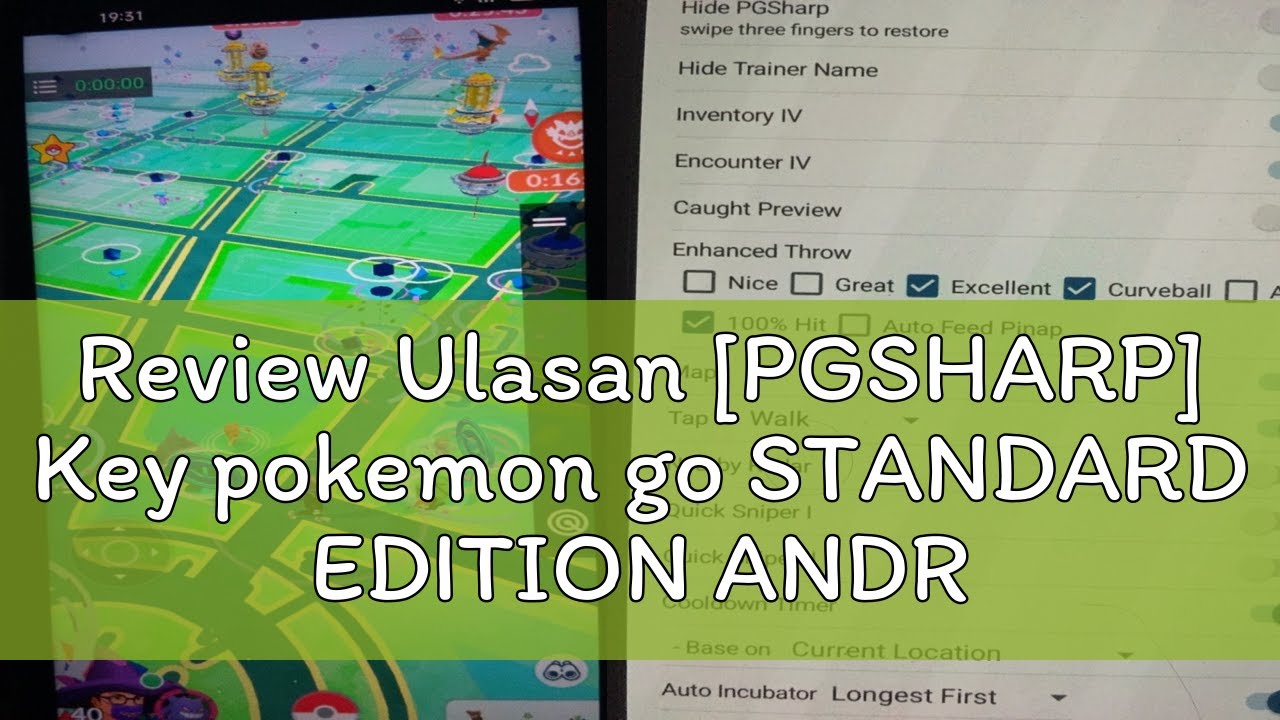Review Ulasan [PGSHARP] Key pokemon go STANDARD EDITION ANDROID Only - YouTube