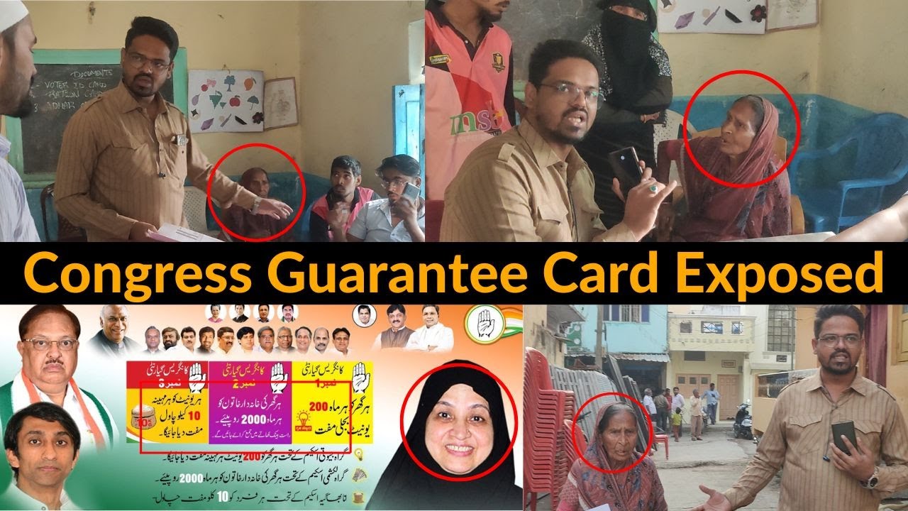 Congress Guarantee Card Ke Naam Par Gulbarga North Ki Awaam Ke Saat ...