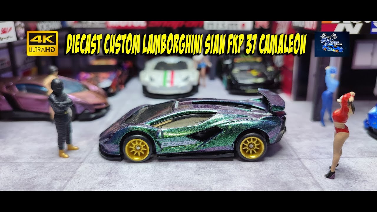 Diecast Custom Lamborghini Sian FKP 37 Camaleon - YouTube
