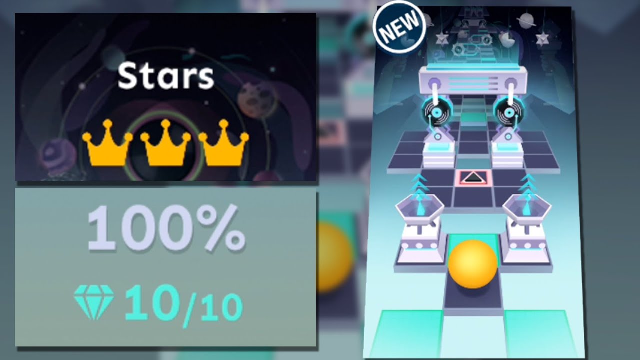 Rolling Sky Bonus Level 33 Stars 100% Clear - All Gems/Crowns - YouTube