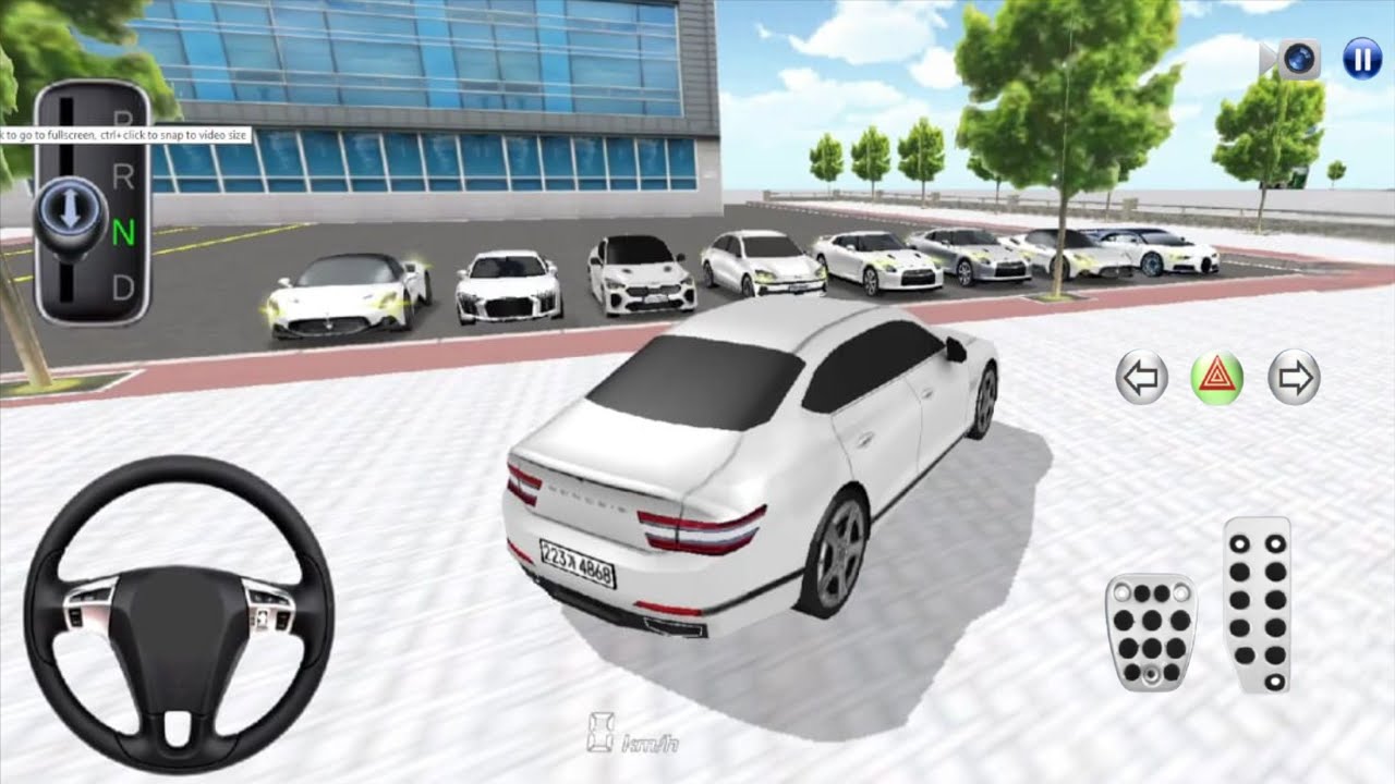 White Mercedes car collection - Car driving simulator - 3d Driving ...