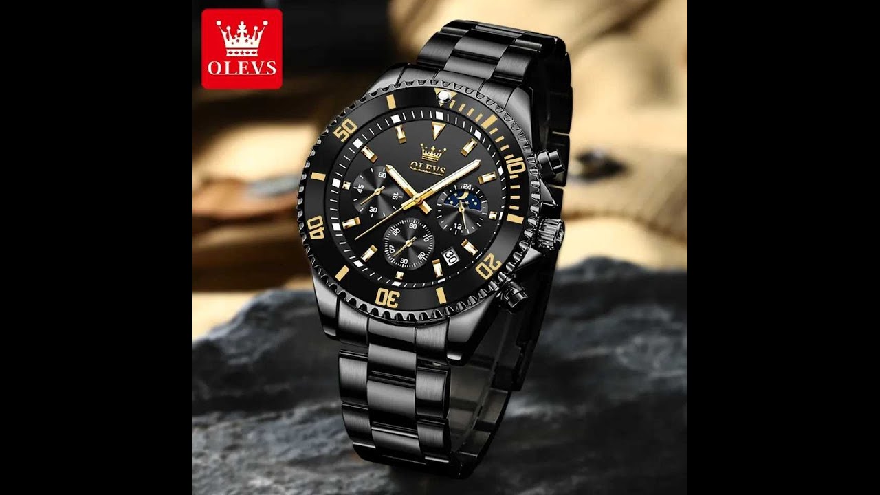 OLEVS 2870 Black Dial Watch || Easy Shopping Zone || Bangla Watch ...