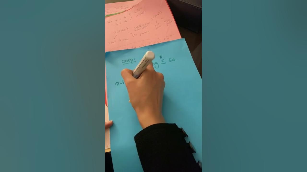 Linear programming part 1 grade 9 - YouTube