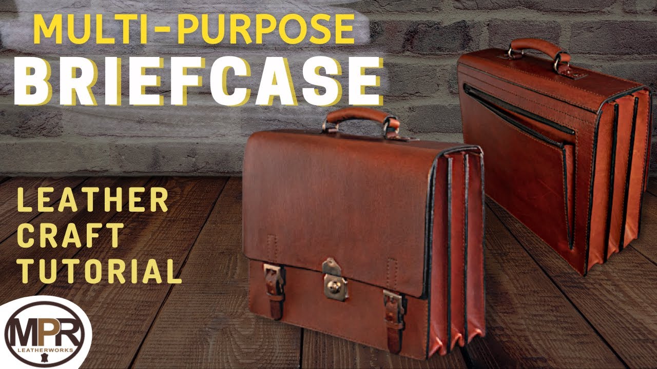 How to make a Leather Briefcase l MPR Leatherworks - YouTube