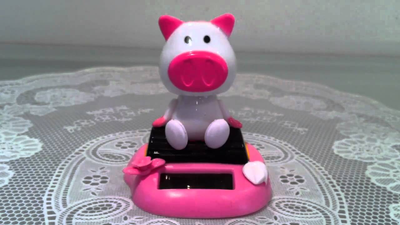 Pig Solar Toy - YouTube
