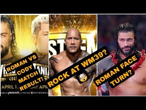 OMG!🤯 ROCK in main event of WM39?! |ROMAN FACE TURN?! |PAUL HEYMANN ...